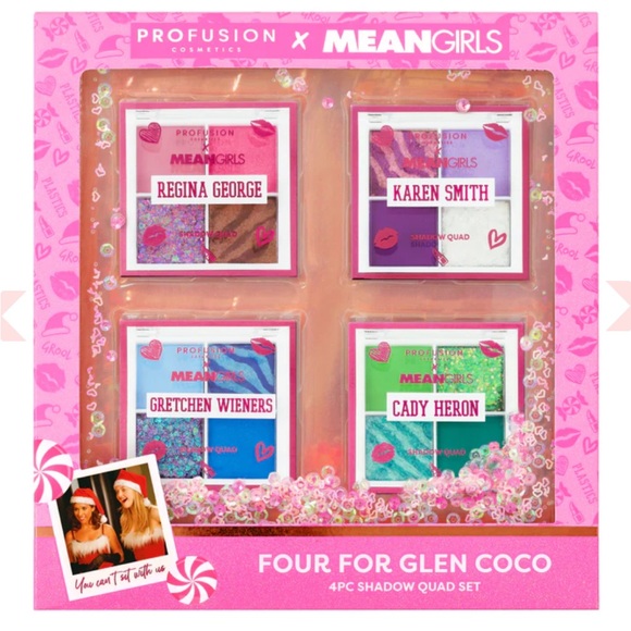 Profusion Cosmetics | Makeup | New Profusion Makeup Mean Girls Four For Glen Coco 4pc Eyeshadow ...